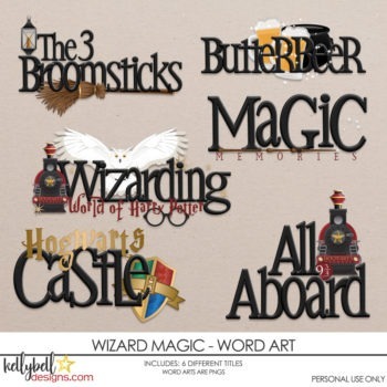 Wizard Magic Word Art – Kellybell Designs