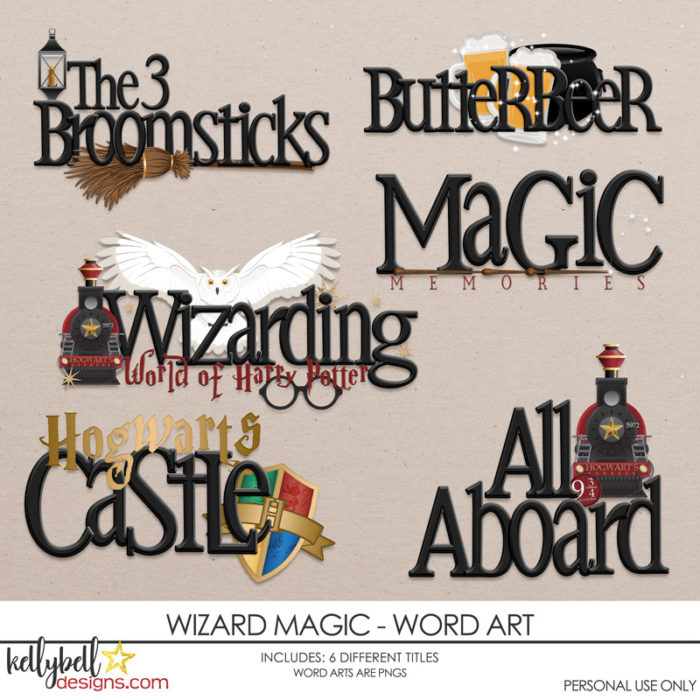Wizard Magic Word Art – Kellybell Designs