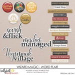 Wizard Magic Word Flair – Kellybell Designs