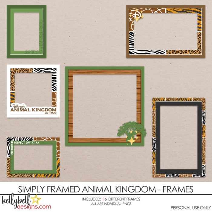 Simply Framed Animal Kingdom Frames - Kellybell Designs