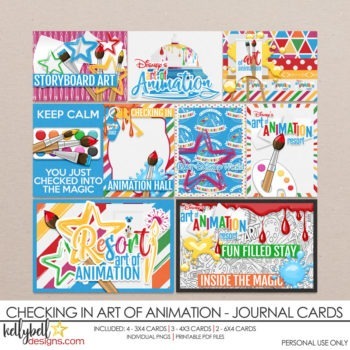 Checking In Art of Animation Cards - Kellybell Designs