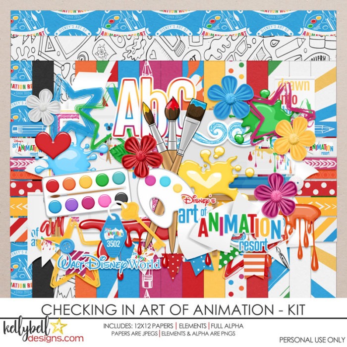 Checking In Art of Animation Kit - Kellybell Designs
