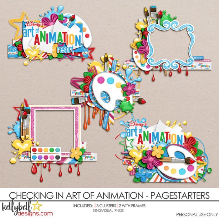Checking In Art of Animation Page Starters – Kellybell Designs
