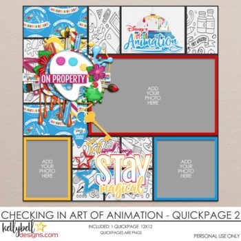 Checking In Art of Animation Quickpage 2 – Kellybell Designs