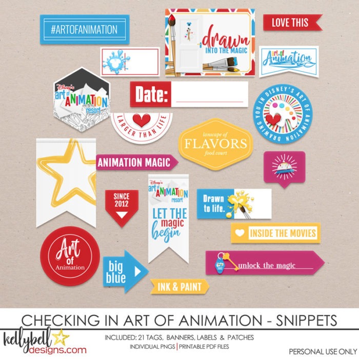 Checking In Art of Animation Snippets – Kellybell Designs