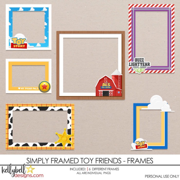 Simply Framed Toy Friends Frames – Kellybell Designs