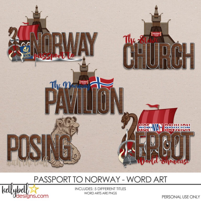 Passport To Norway Word Art – Kellybell Designs