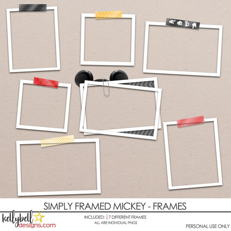 Simply Framed Mickey Frames – Kellybell Designs