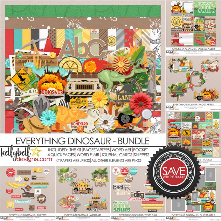 Everything Dinosaur Bundle - Kellybell Designs