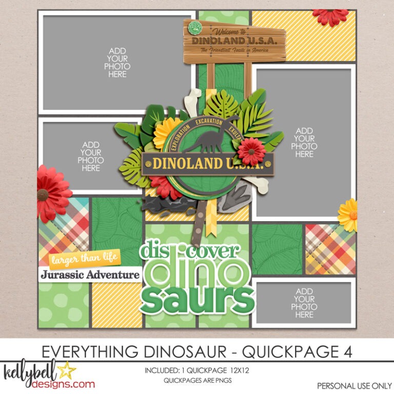 Everything Dinosaur Quickpage 4 - Kellybell Designs
