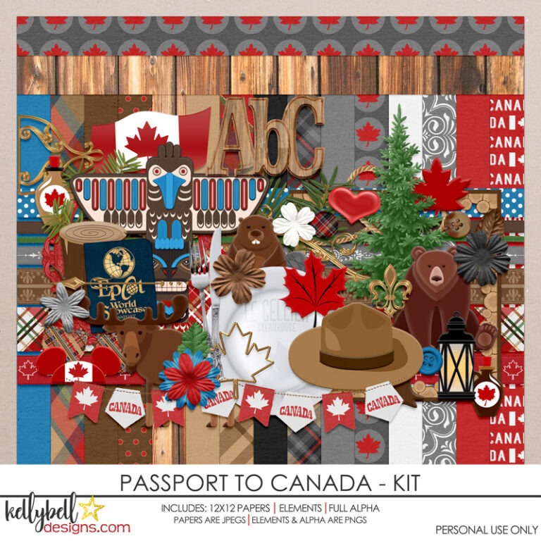 Passport To Canada Kit - Kellybell Designs