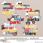 Title It! Transportation Vol 1 Word Art – Kellybell Designs