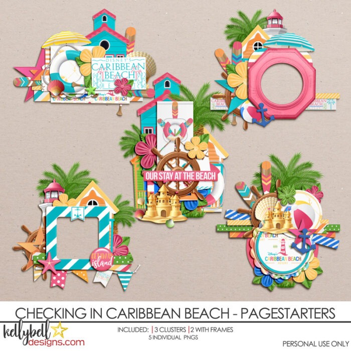 Checking In Caribbean Beach Page Starters – Kellybell Designs