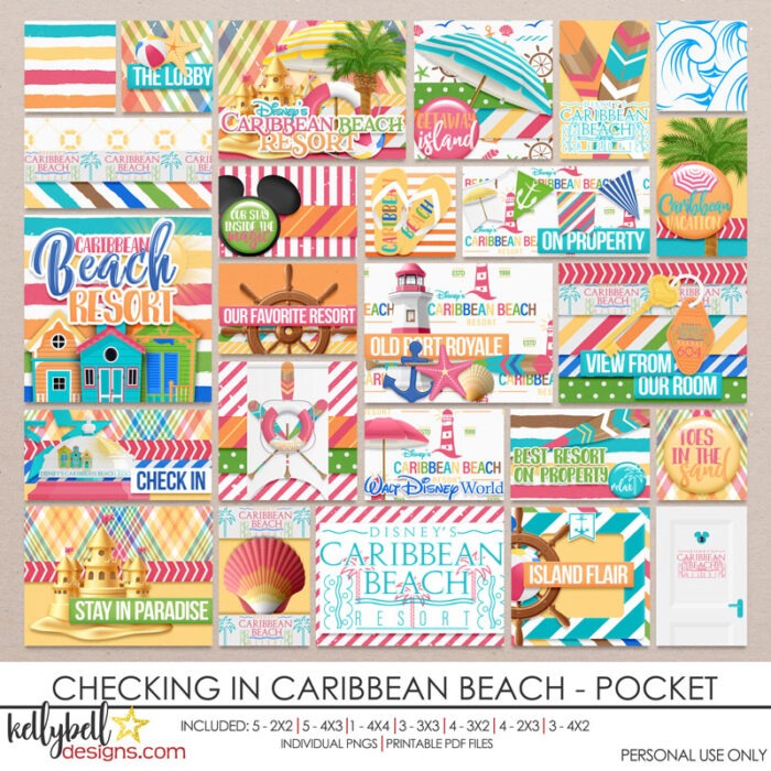 Checking In Caribbean Beach Kit - Kellybell Designs