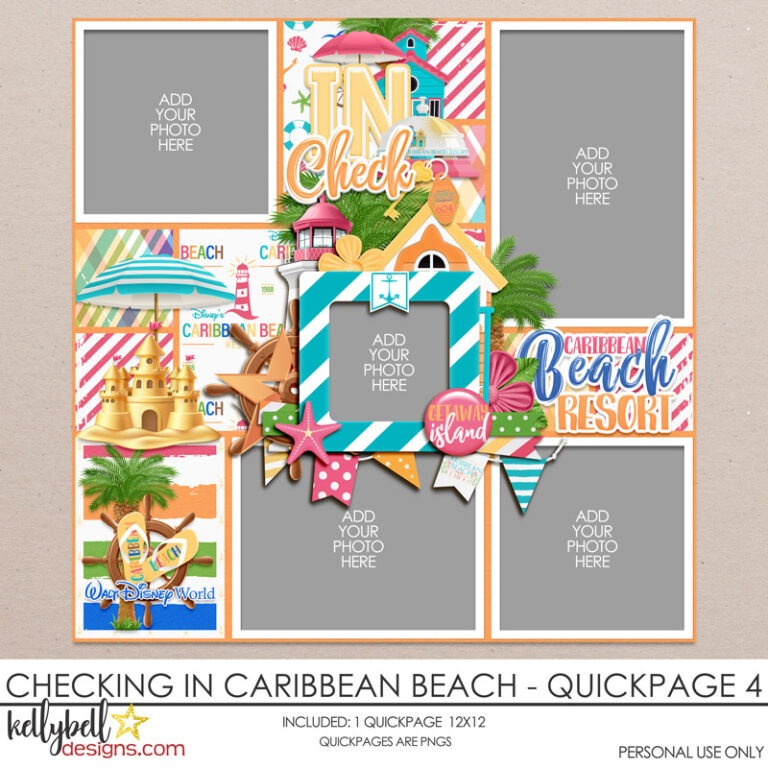 Checking In Caribbean Beach Kit - Kellybell Designs