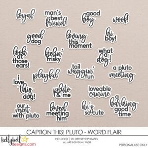 Caption This! Pluto Word Flair - Kellybell Designs