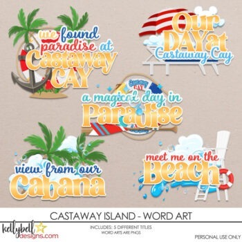 Castaway Island Word Art – Kellybell Designs