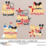 Back Covers Vol 5 Word Art - Kellybell Designs