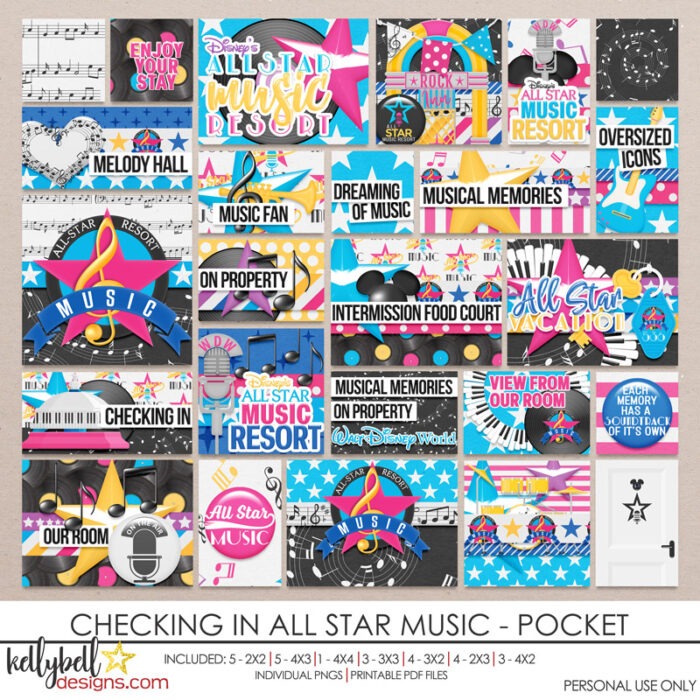 Checking In All Star Music Kit - Kellybell Designs