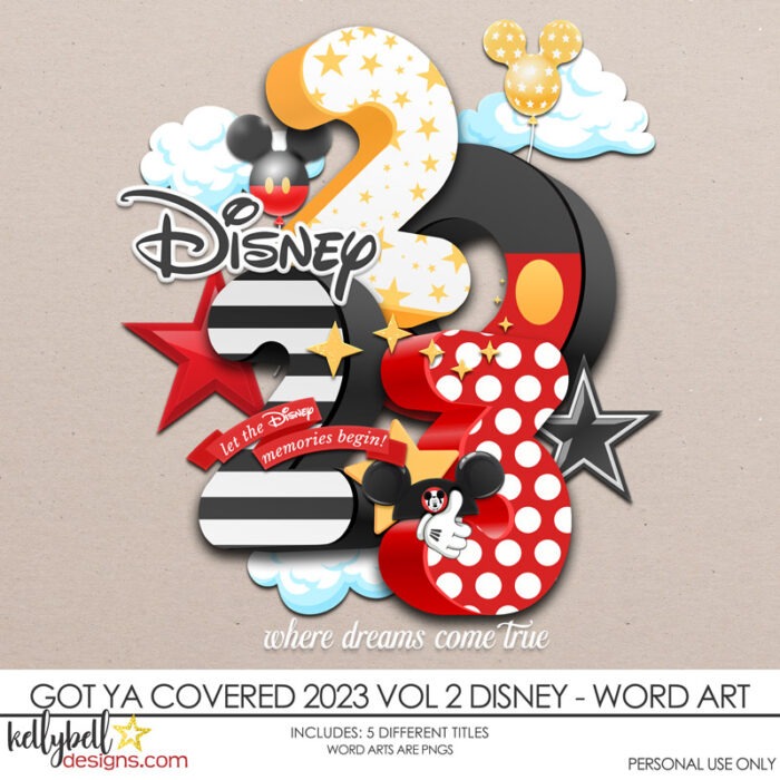 Got Ya Covered 2023 Vol 2 Disney - Kellybell Designs