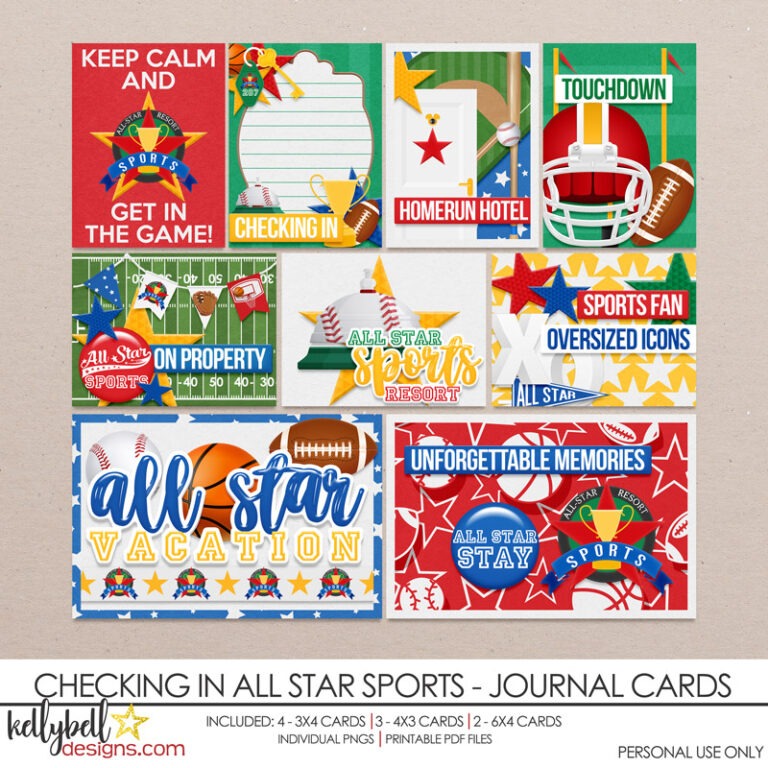 Checking In All Star Sports Cards - Kellybell Designs