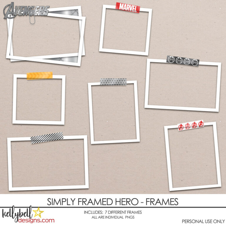 Simply Framed Hero Frames - Kellybell Designs