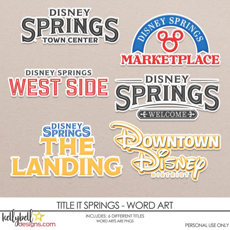 Title It Disney Springs - Kellybell Designs