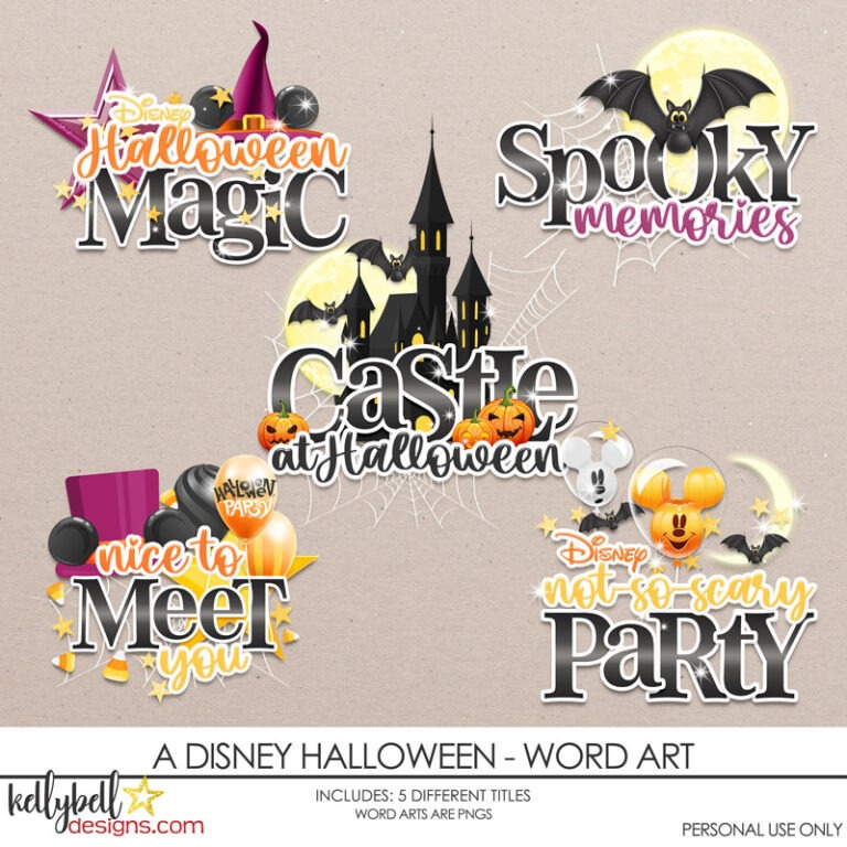 A Disney Halloween Word Art – Kellybell Designs