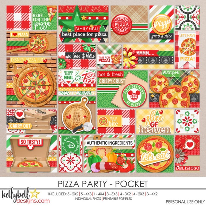 Pizza Party Kit - Kellybell Designs