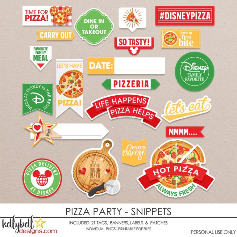 Pizza Party Kit - Kellybell Designs