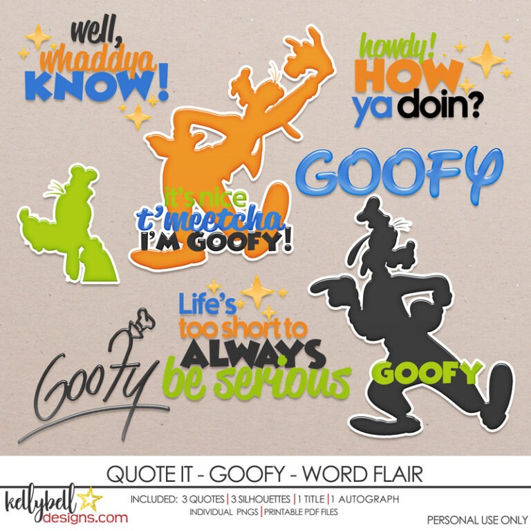 Quote It – Goofy Word Flair – Kellybell Designs