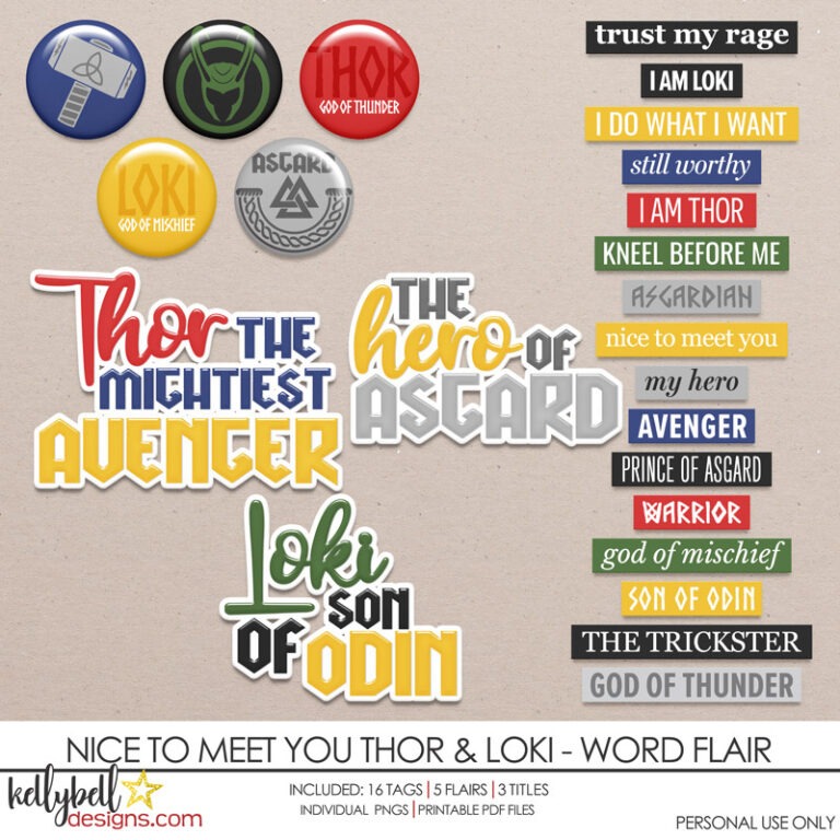 Nice to Meet You Thor & Loki - Kellybell Designs