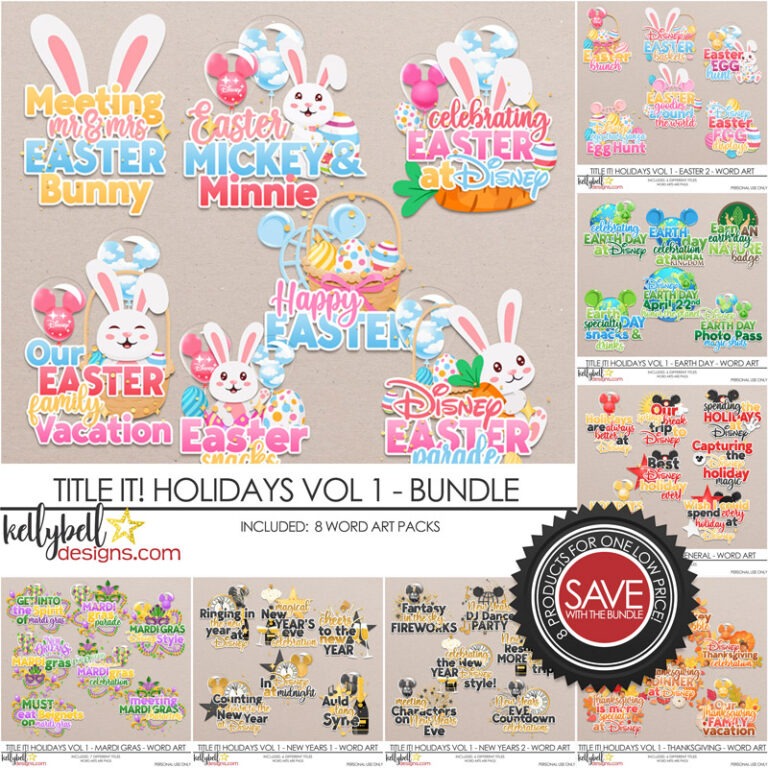 Title It! Holidays Vol 1 Bundle – Kellybell Designs