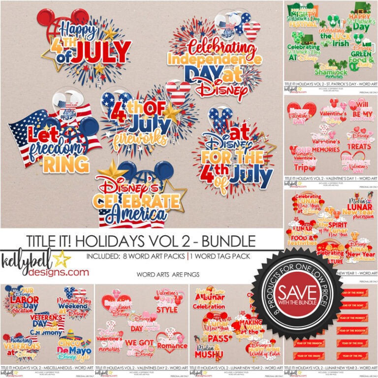 Title It! Holidays Vol 2 Bundle – Kellybell Designs