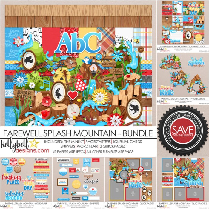 Farewell Splash Mountain Bundle - Kellybell Designs