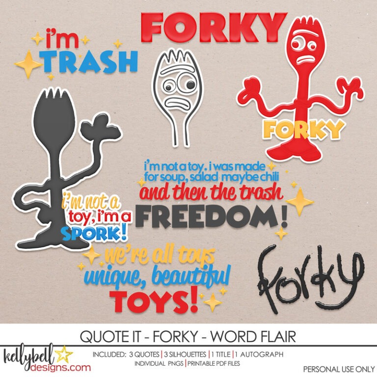 Quote It – Forky Word Flair - Kellybell Designs