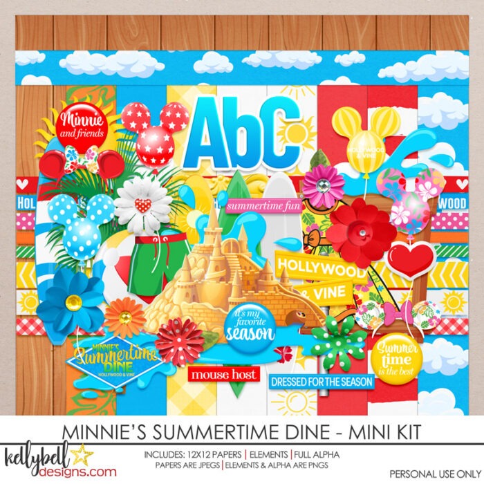 Minnie’s Summertime Dine Mini Kit - Kellybell Designs