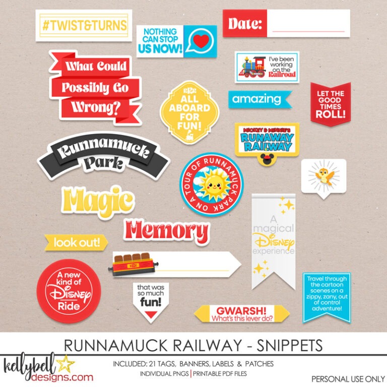Runnamuck Railway Snippets - Kellybell Designs