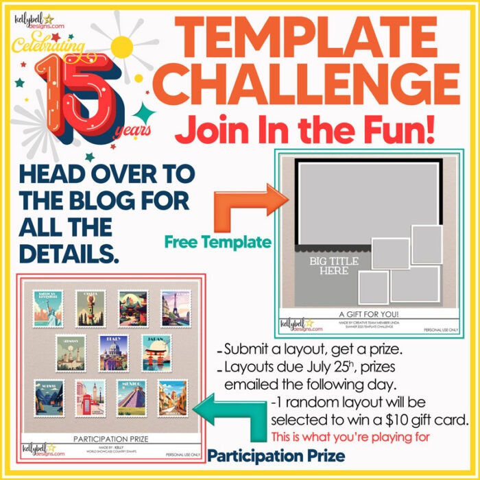 Anniversary Template Challenge - Kellybell Designs