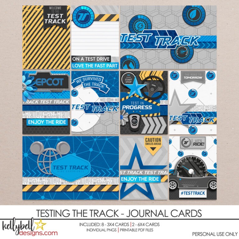 Testing the Track Cards - Kellybell Designs
